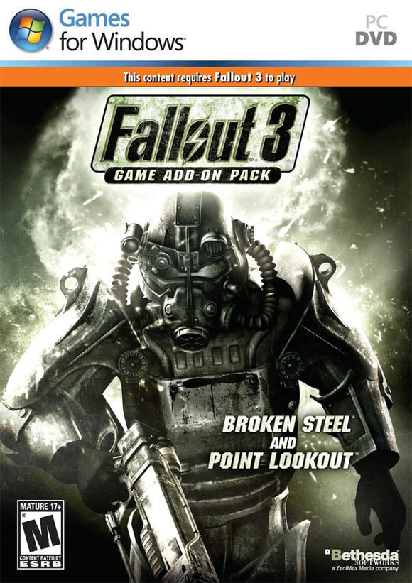 FALLOUT 3 EXPANSION PACK-BROKEN STEEL & POINT LOOKOUT - PC GAMES – Back ...